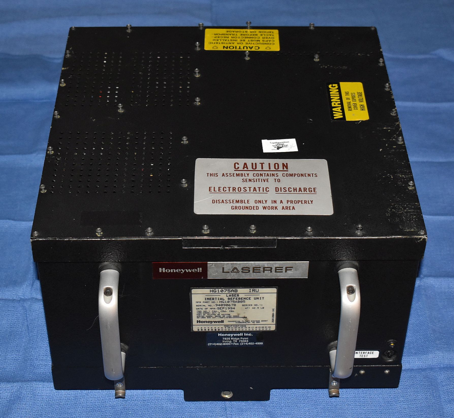 Photos of Honeywell Ring Laser Gyro-Based Inertial Reference Units Photos of Honeywell Ring Laser Gyro-Based Inertial Reference Units